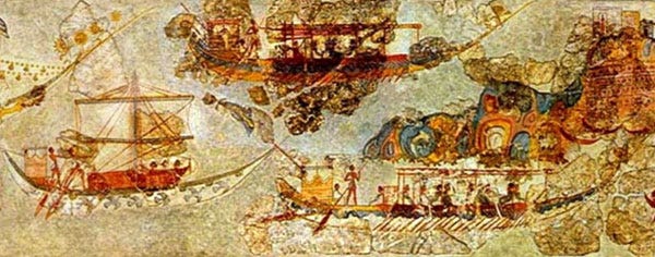 The Ancient Settlement of Akrotiri and the Mass Exodus of Therans