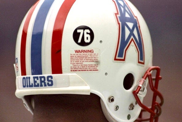 A Deep Dive on the Houston Oilers’ Uniforms - by Paul Lukas