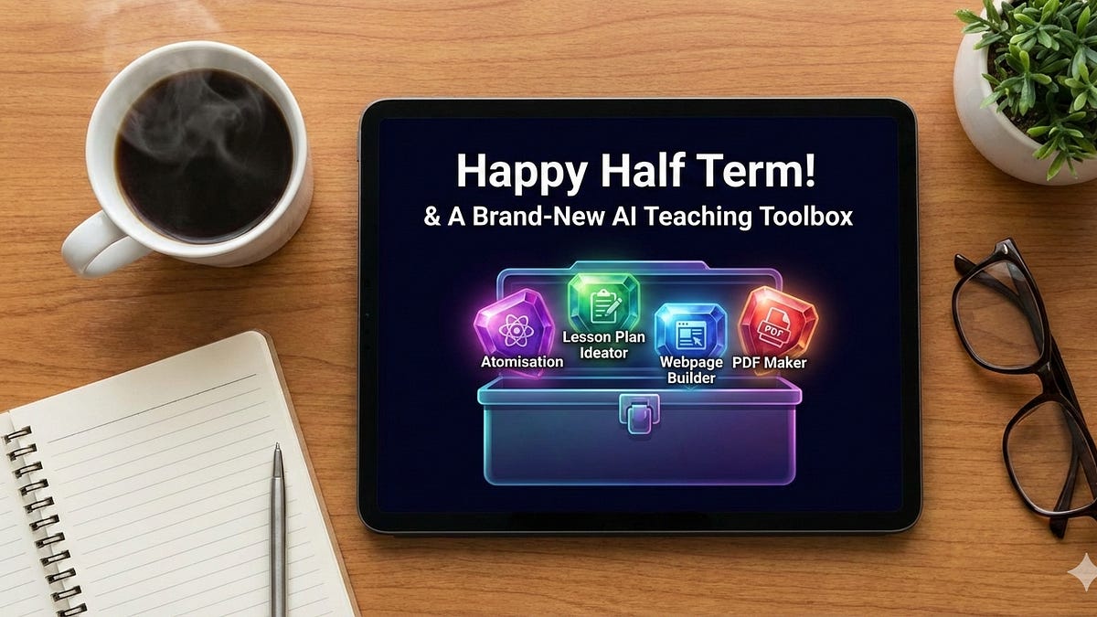 Happy Half Term! Plus, A Brand-New Teaching Toolbox for When You Return