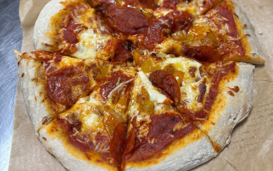 Same Day Sourdough Pizza - by Mandy Clark