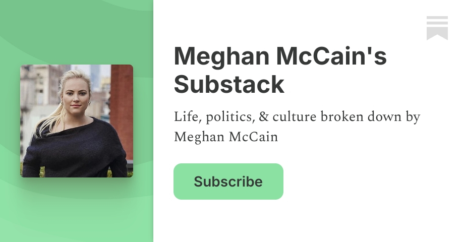 Meghan McCain's Substack | Substack