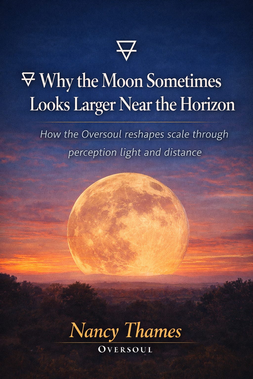 Why the Moon Sometimes Looks Larger Near the Horizon