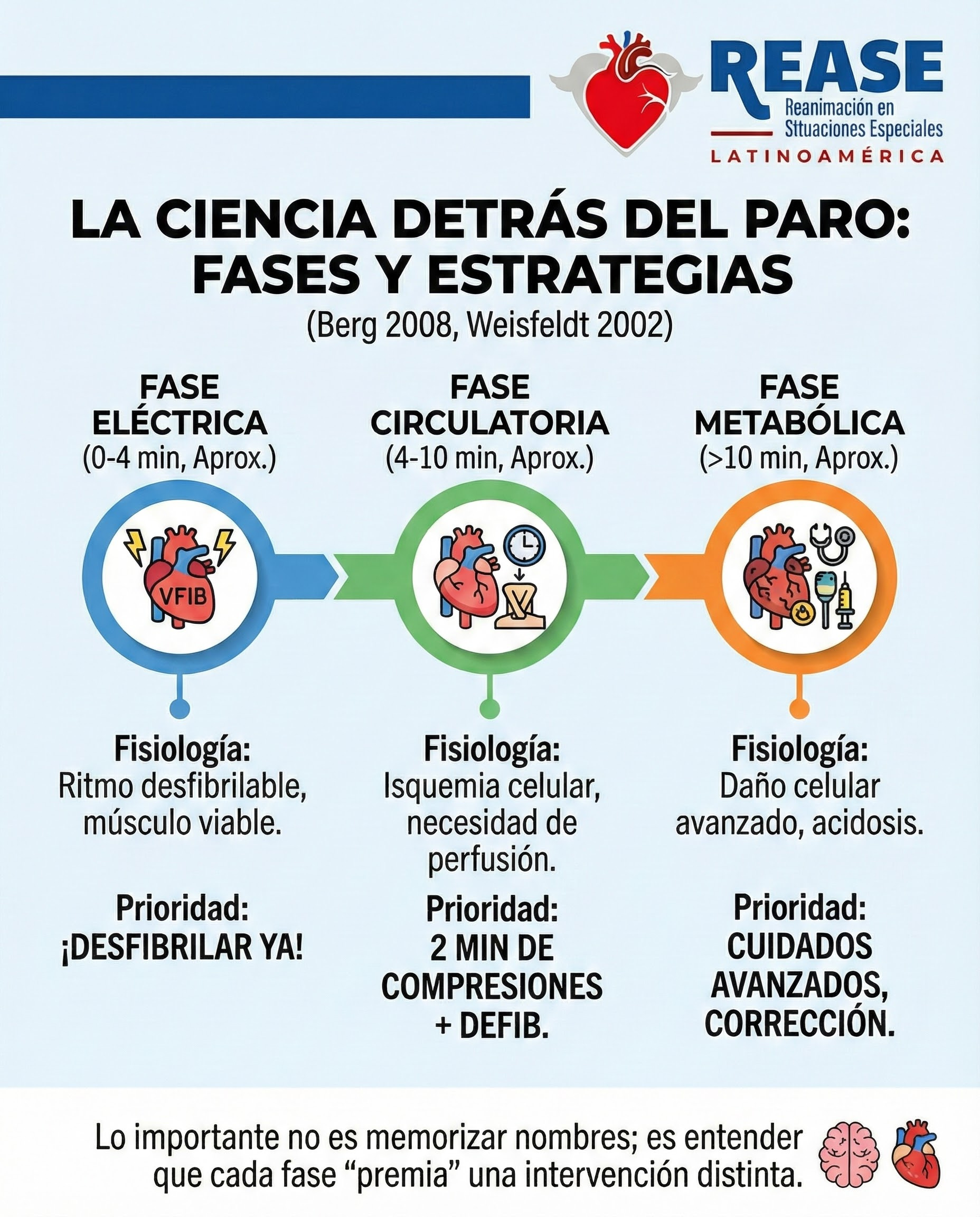 Paro cardíaco: por qué la fase que estés determina tu maniobra