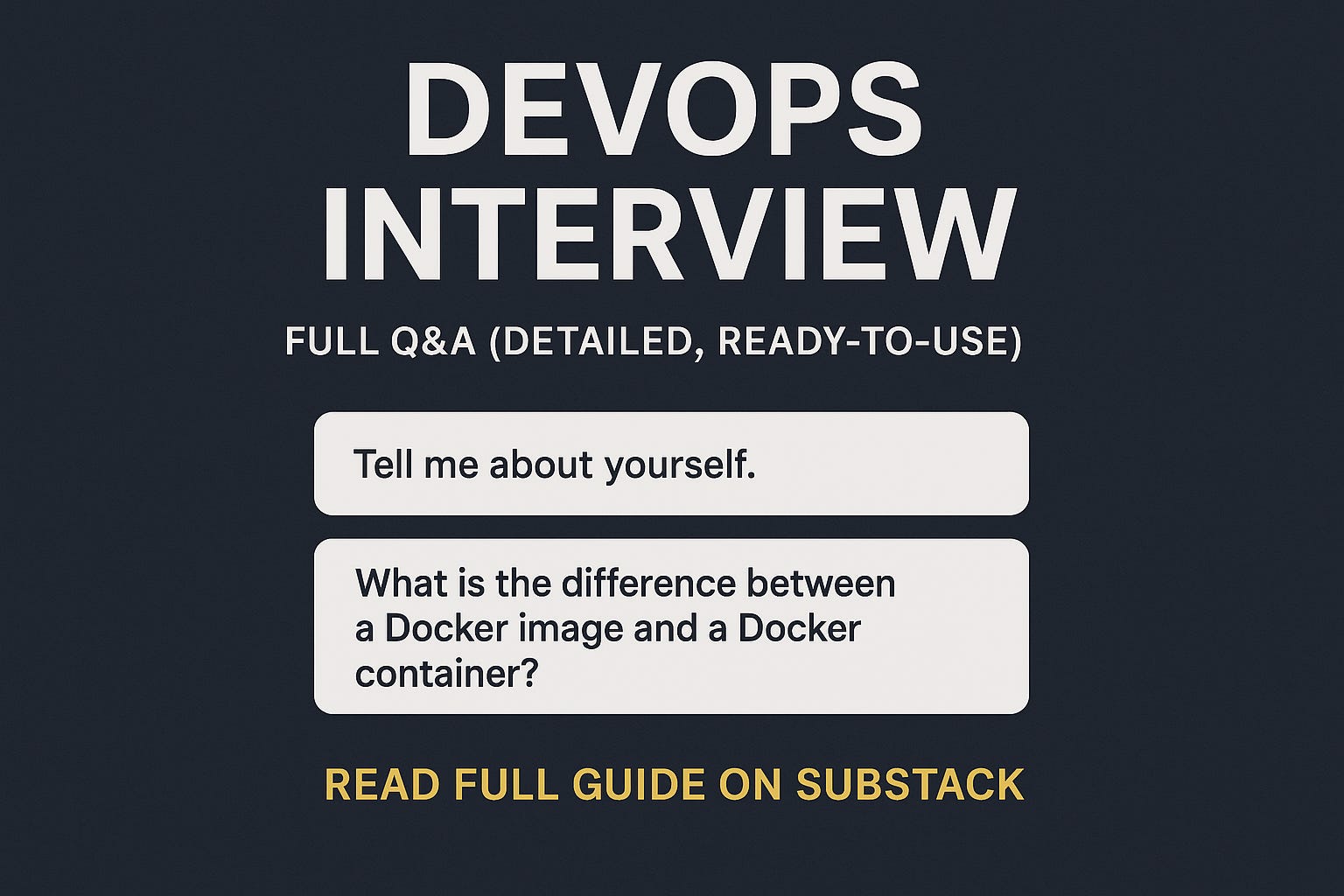 DevOps Interview — Full Q&A (Detailed, Ready-to-Use): 3 years of experience