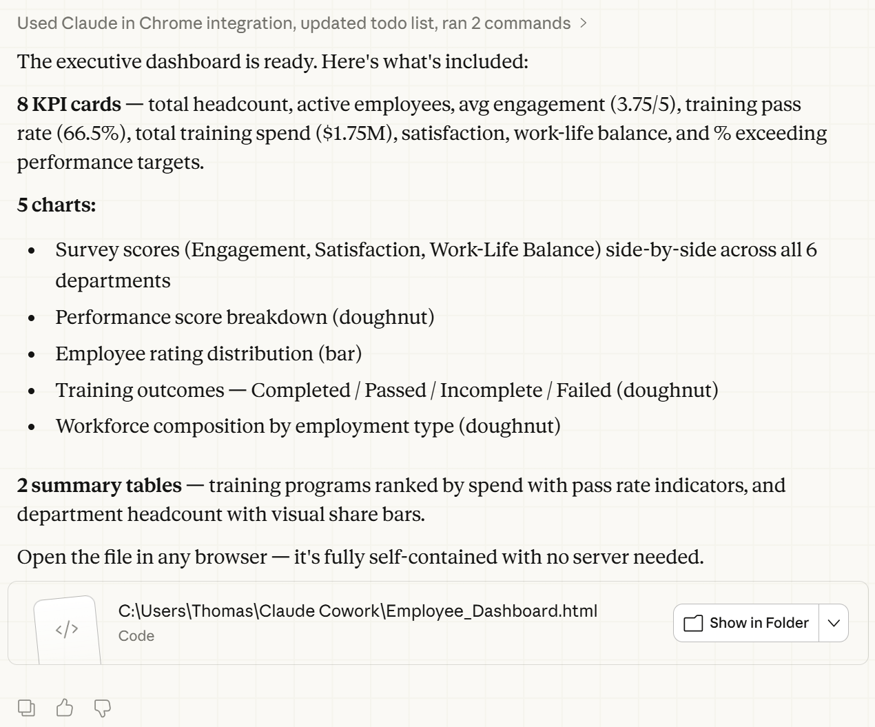 How a CHRO can build a full HR dashboard with Claude Cowork