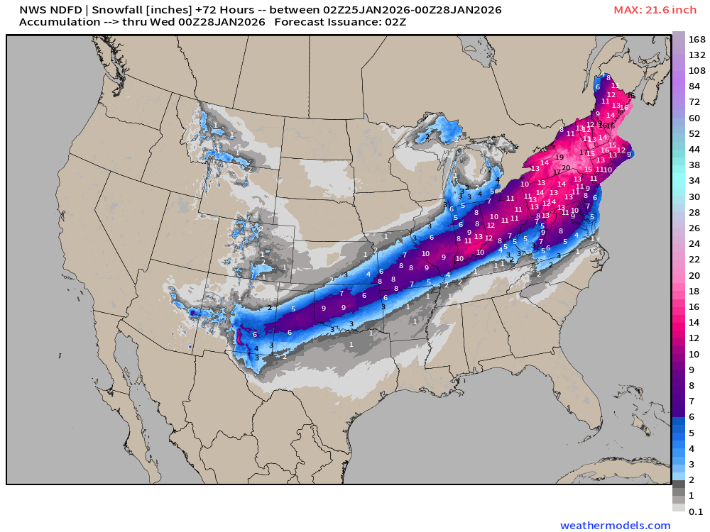 January 24, 2026 Weekend Winter Storm - by Dr. Ryan Maue