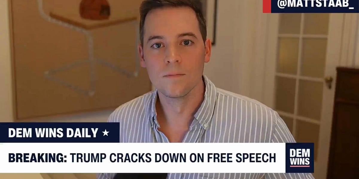 BREAKING: Trump's Free Speech Crackdown - by Matt Staab