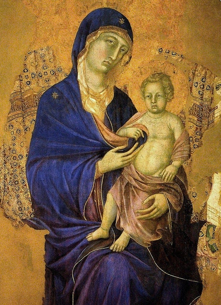 Madonna And Child Duccio 1300