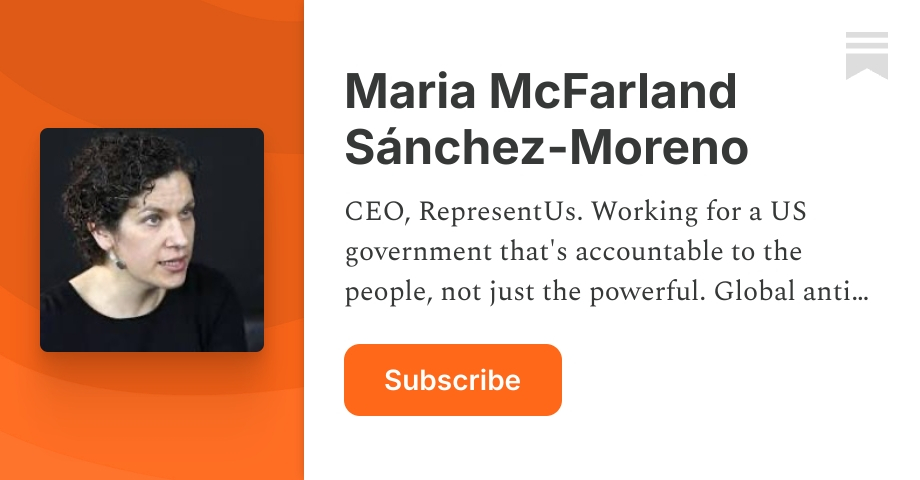 Maria McFarland Sánchez-Moreno | Substack