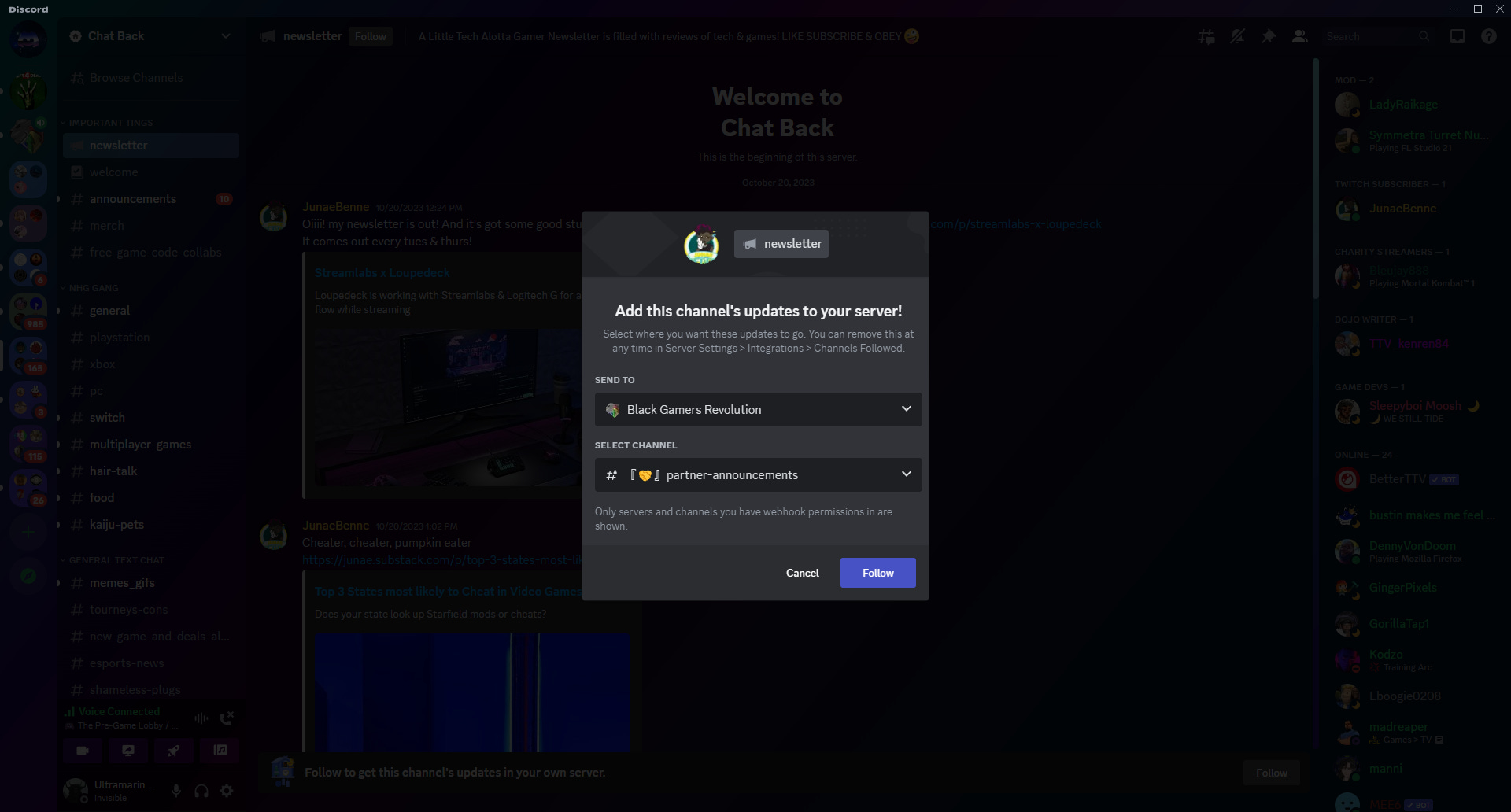 Discord's Announcement Channel Feature - by Junae Benne