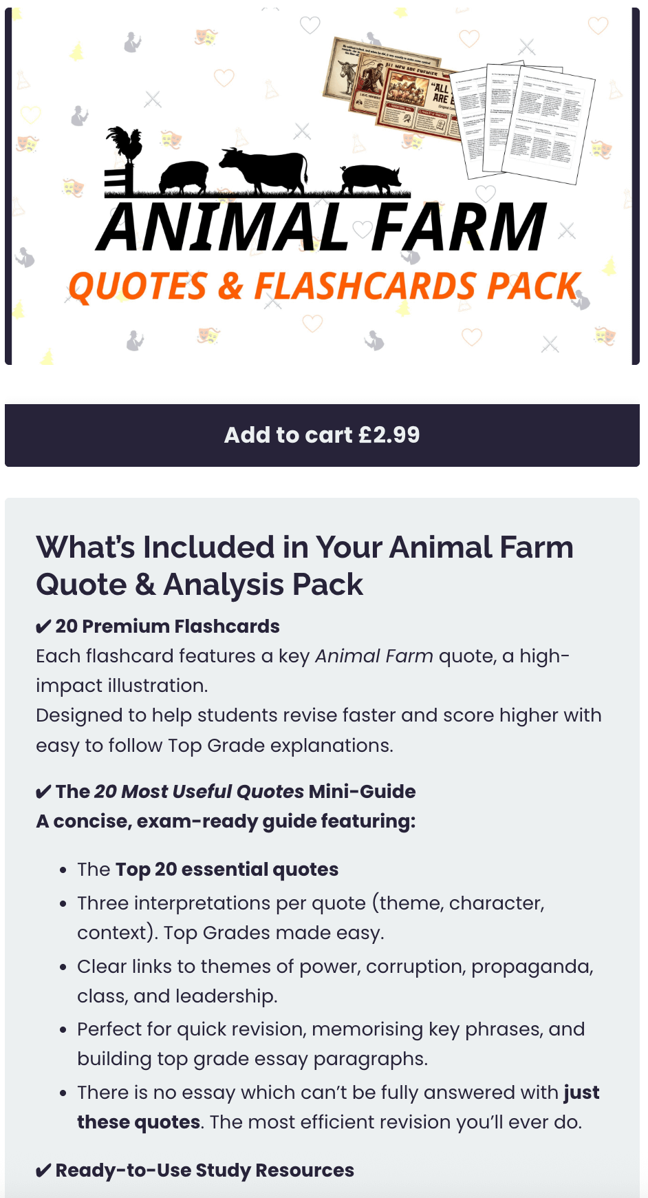 Animal Farm: Grade 9 Revision - by Dominic Salles