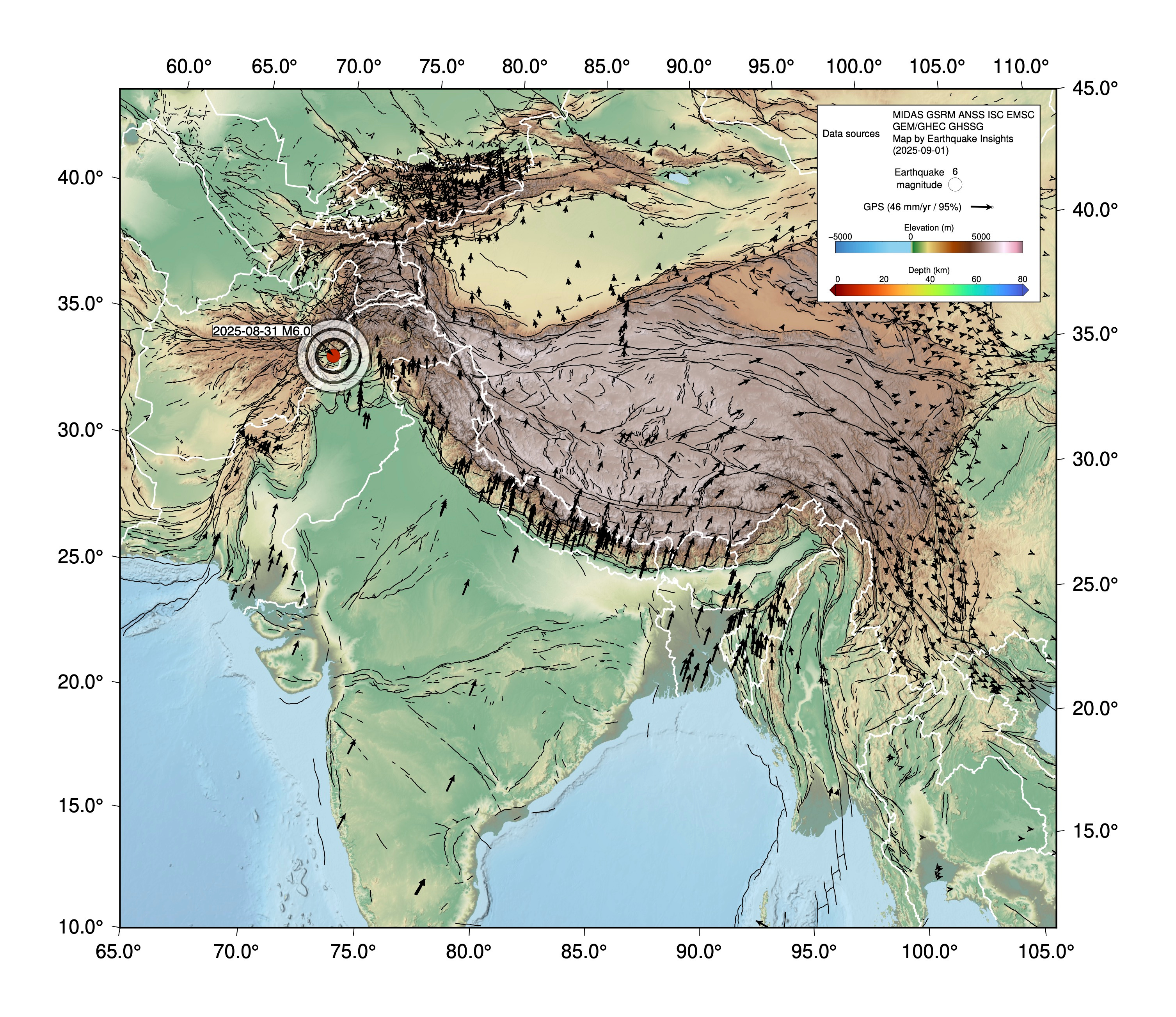 Notable earthquakes - by Judith A Hubbard