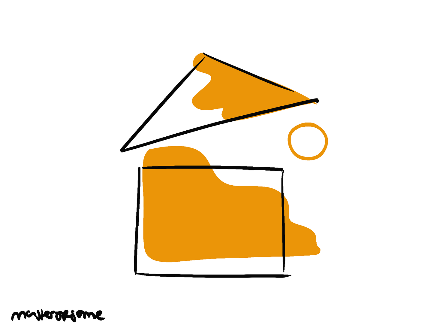 yellow triangle walkman