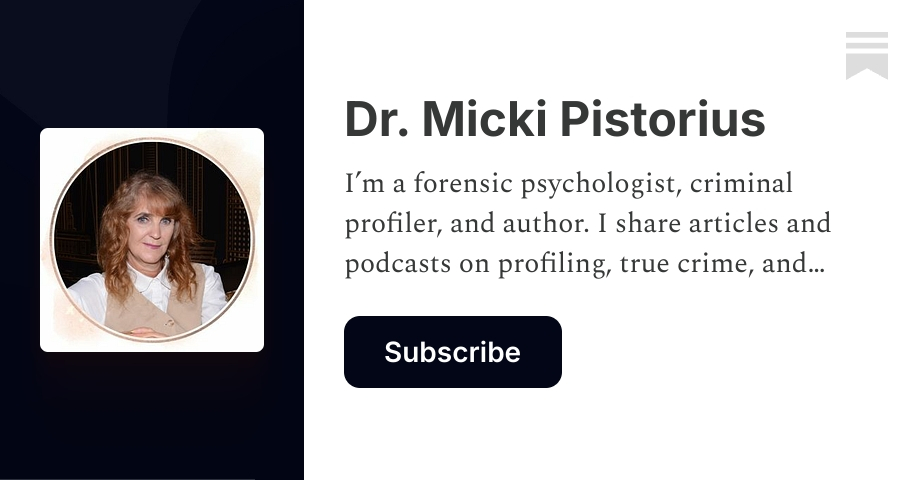 Dr. Micki Pistorius | Substack