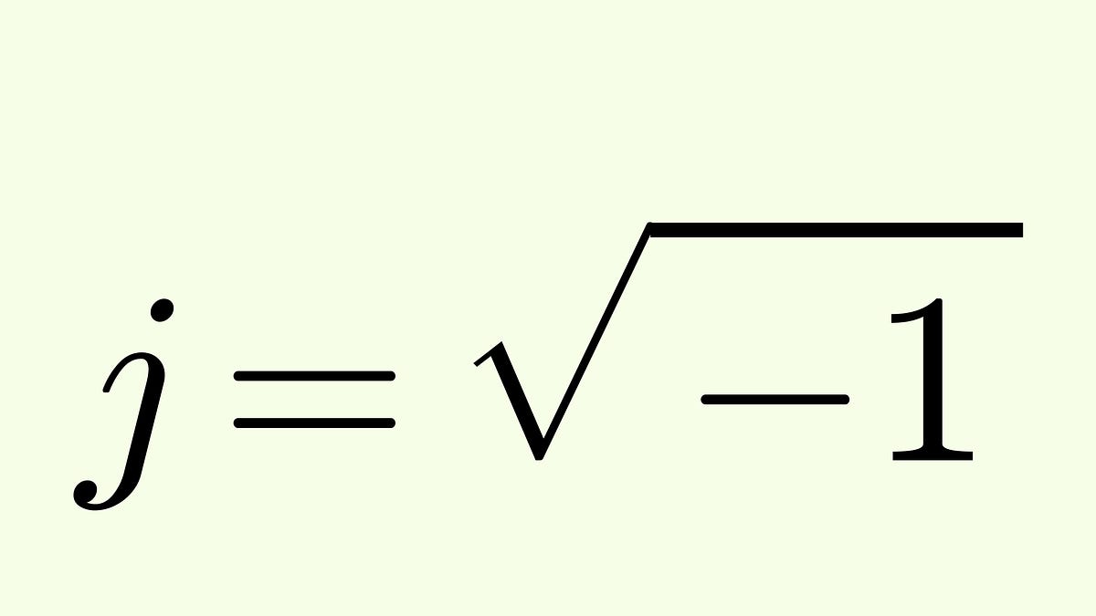 Why "j"? - by Jeremy - The Complex j
