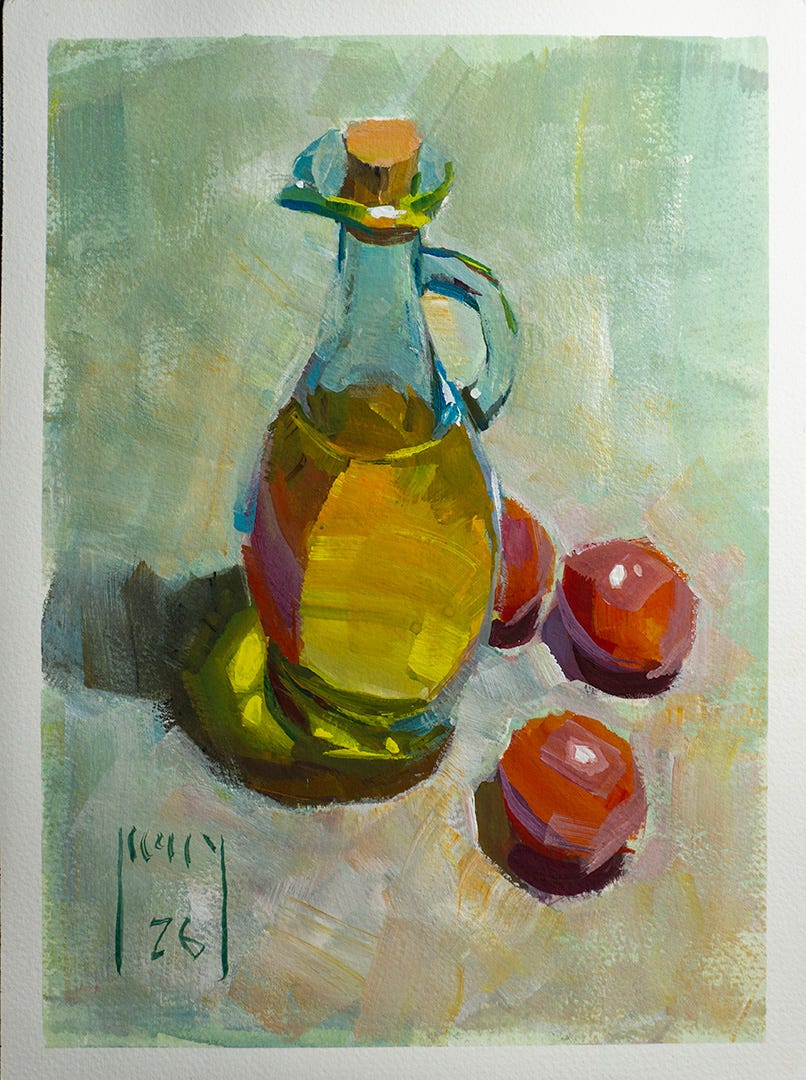 January Strada: Thirty-One Daily Paintings - Alex Kelly Art