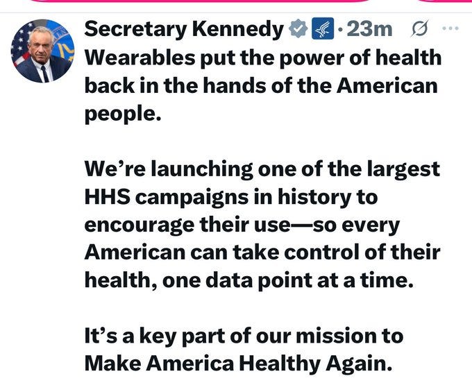 "YOU WILL WEAR A WEARABLE AND YOU WILL BE HAPPY!" - RFK JR