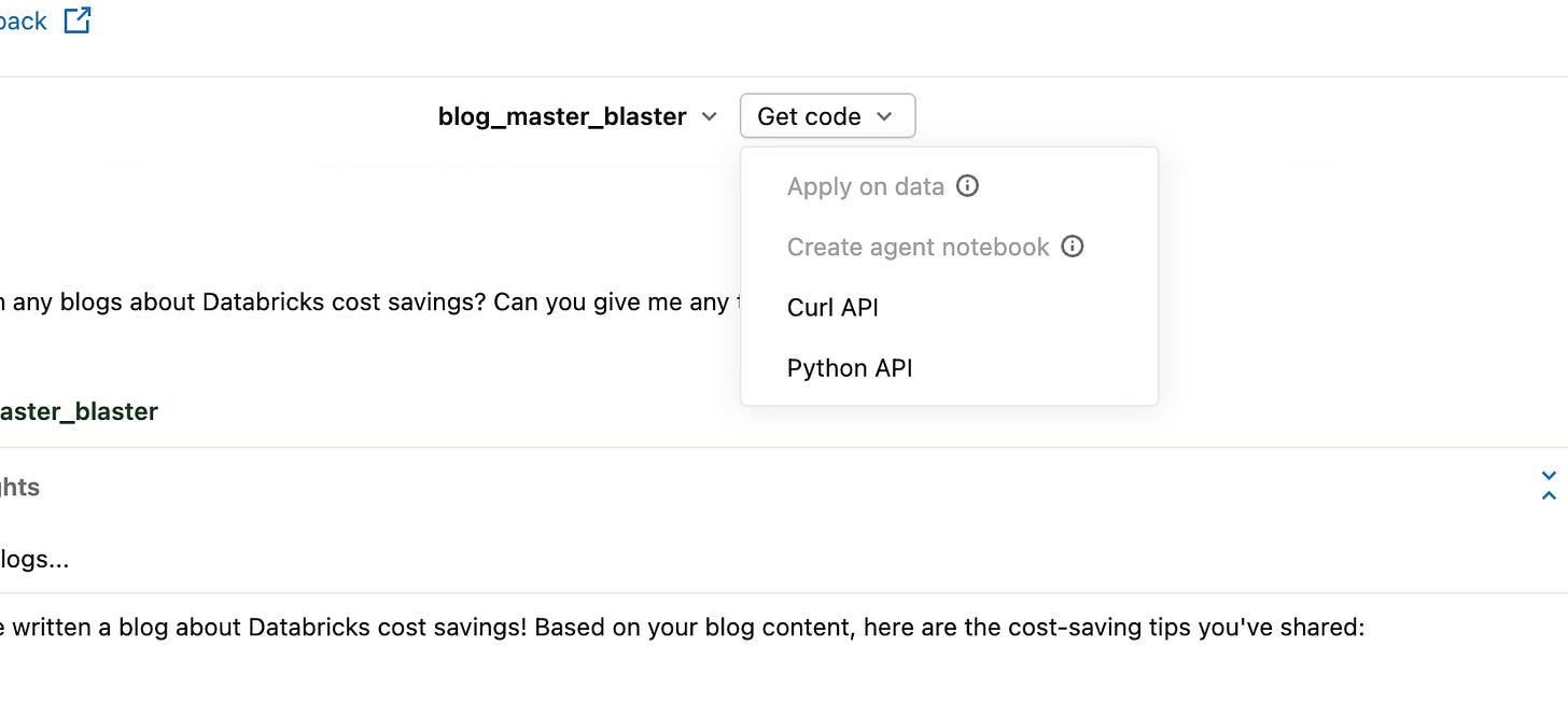 Agent Bricks: Databricks Knowledge Assistant.