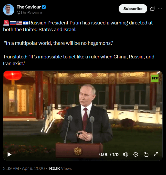 Alexander Dugin's Multipolar Information War Against The West