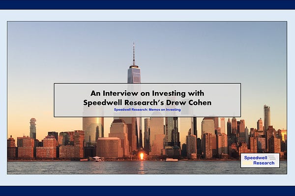 Speedwell Memos | Speedwell Research | Substack