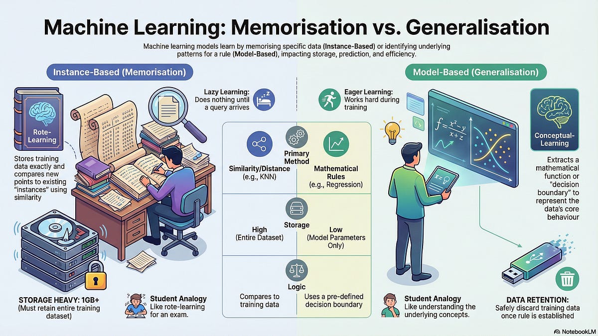Instance-Based Learning vs Model-Based Learning (Machine Learning)