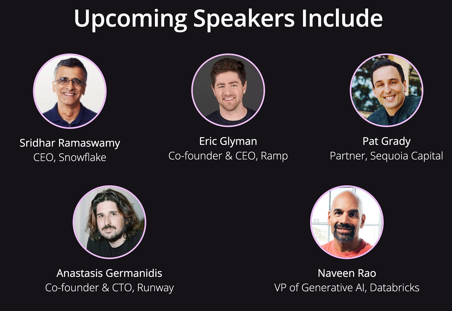 Cerebral Valley New York Speakers: Snowflake CEO, Ramp CEO, Runway CTO ...