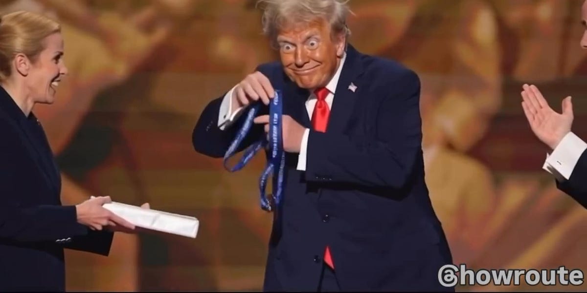 Gollum Trump wins Happy Meal Peace Prize - by Gavin rocks!