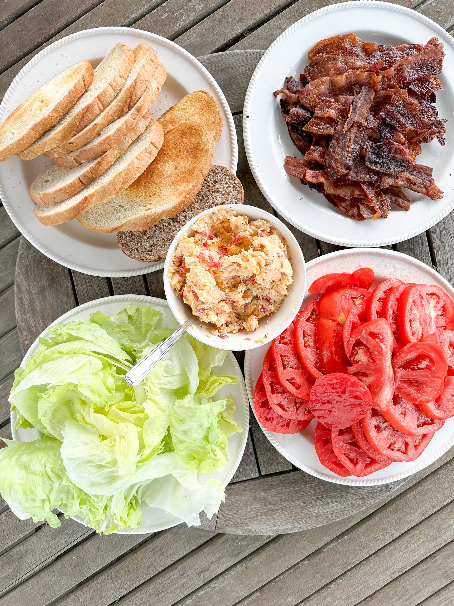 pimento cheese BLTs - by Caroline Chambers