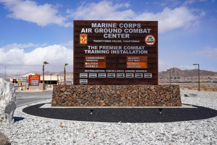 At 29 Palms, Marines Train for Deployment to Minneapolis