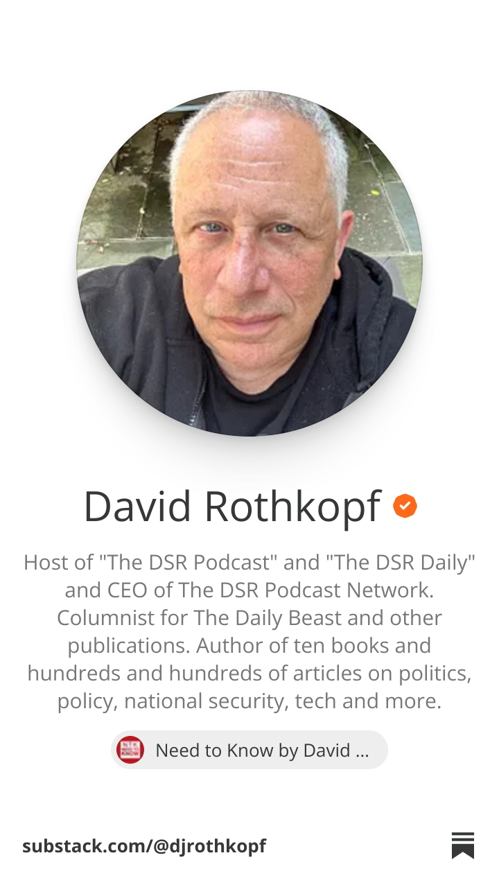 David Rothkopf | Substack