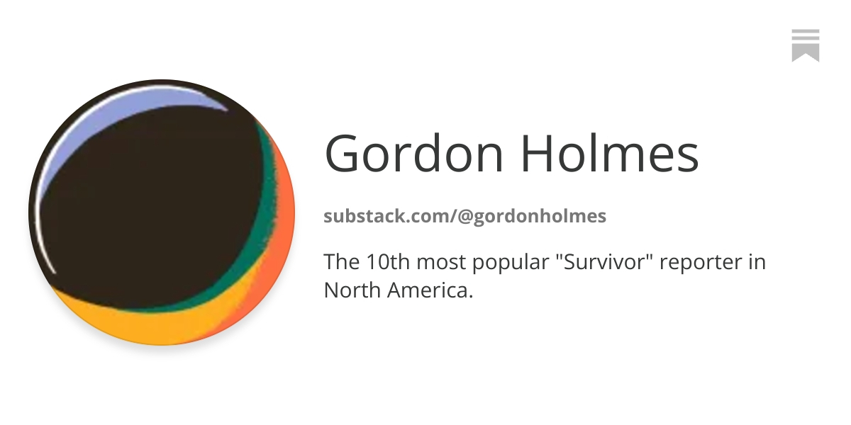 Gordon Holmes | Substack