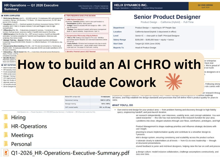 How to build an AI CHRO with Claude Cowork