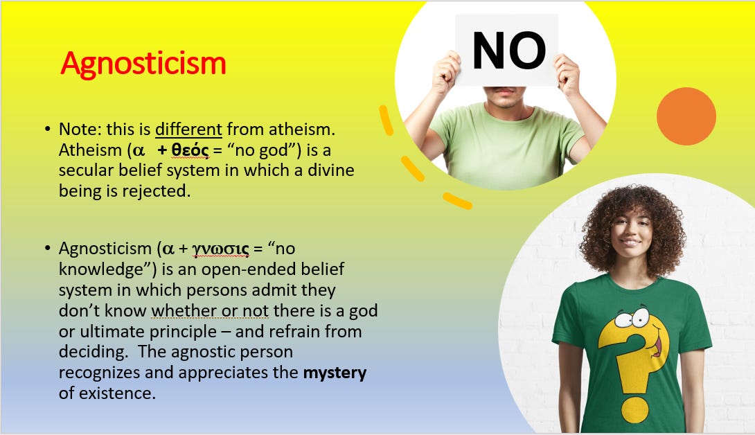 Things to know about agnosticism - by Steven Muir