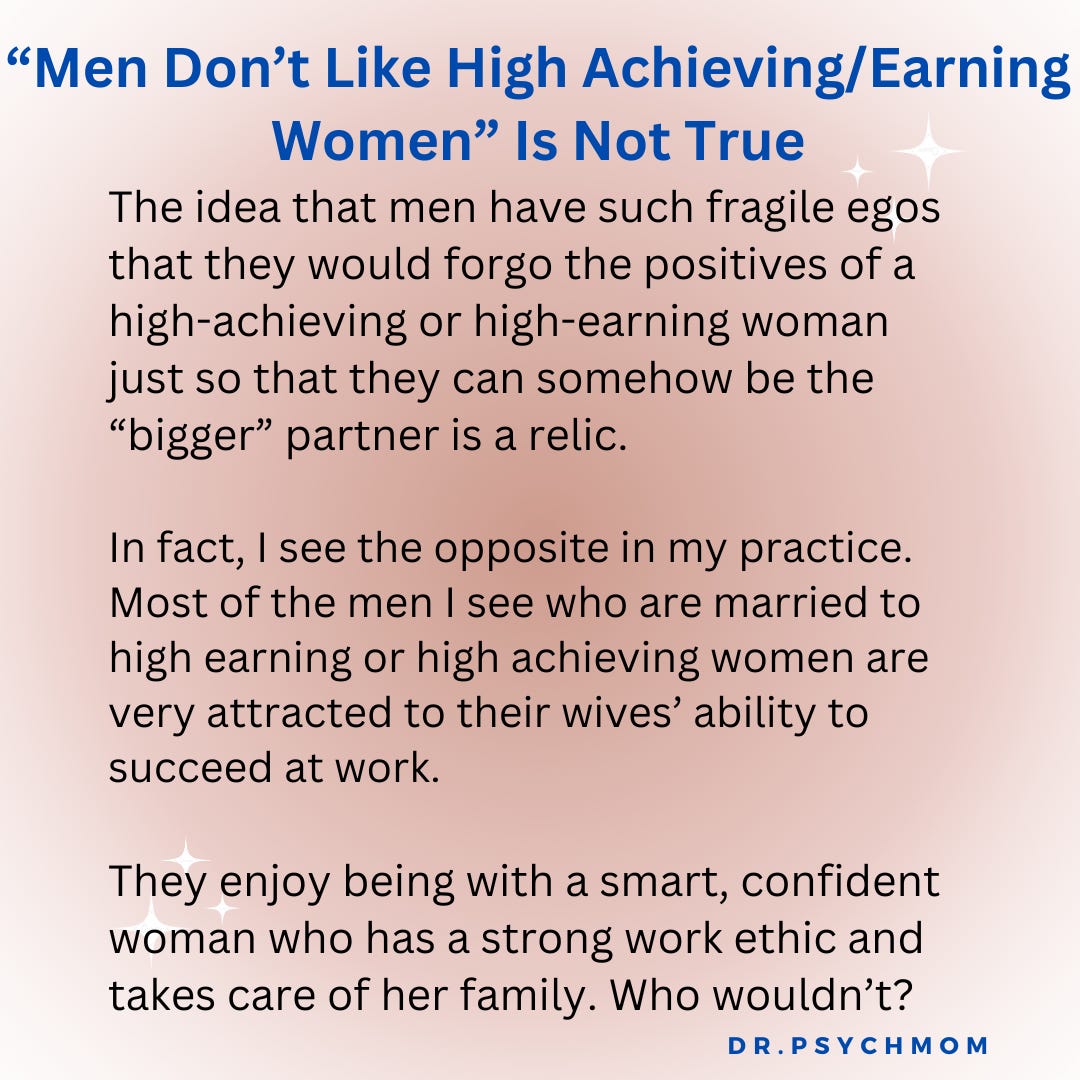 “Men Don’t Like High Achieving/Earning Women” Is Not True