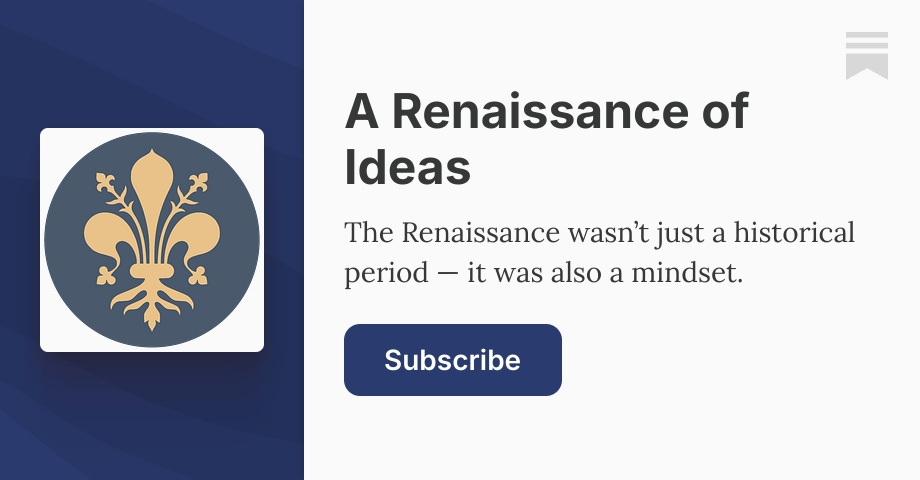 A Renaissance of Ideas | David Fideler | Substack