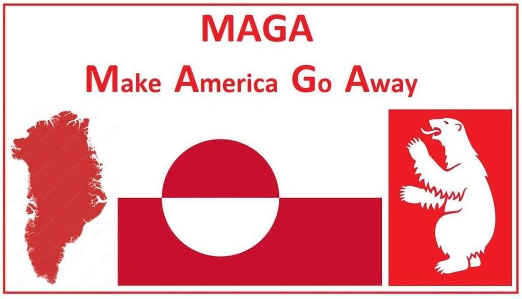 Trump, Greenland, MAGA [Make America Go Away] Kitiki #497