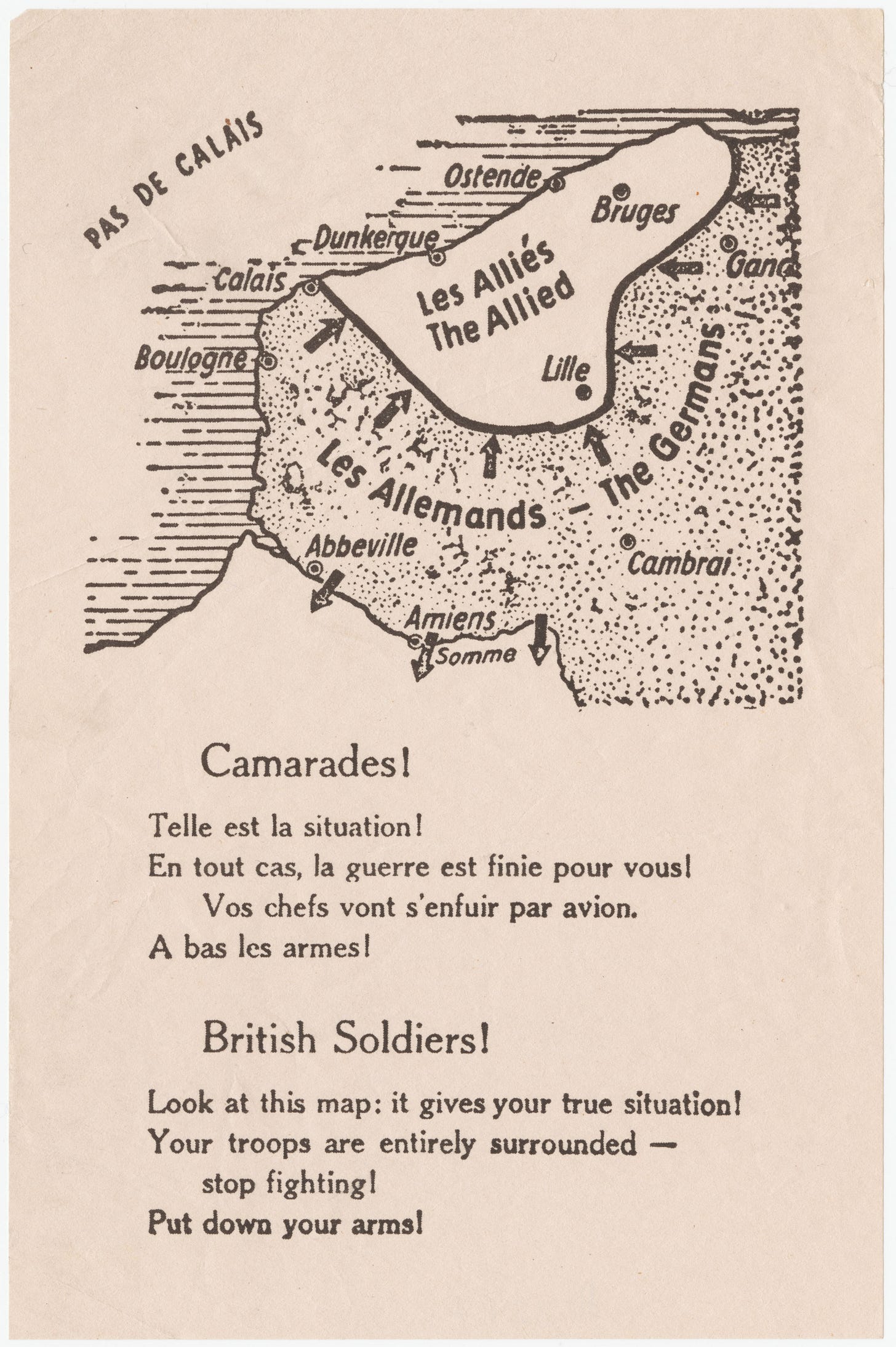 Maps in airborne leaflet propaganda during WWII