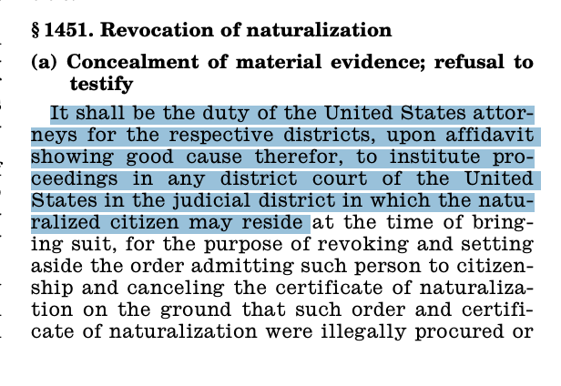 Taking away your citizenship