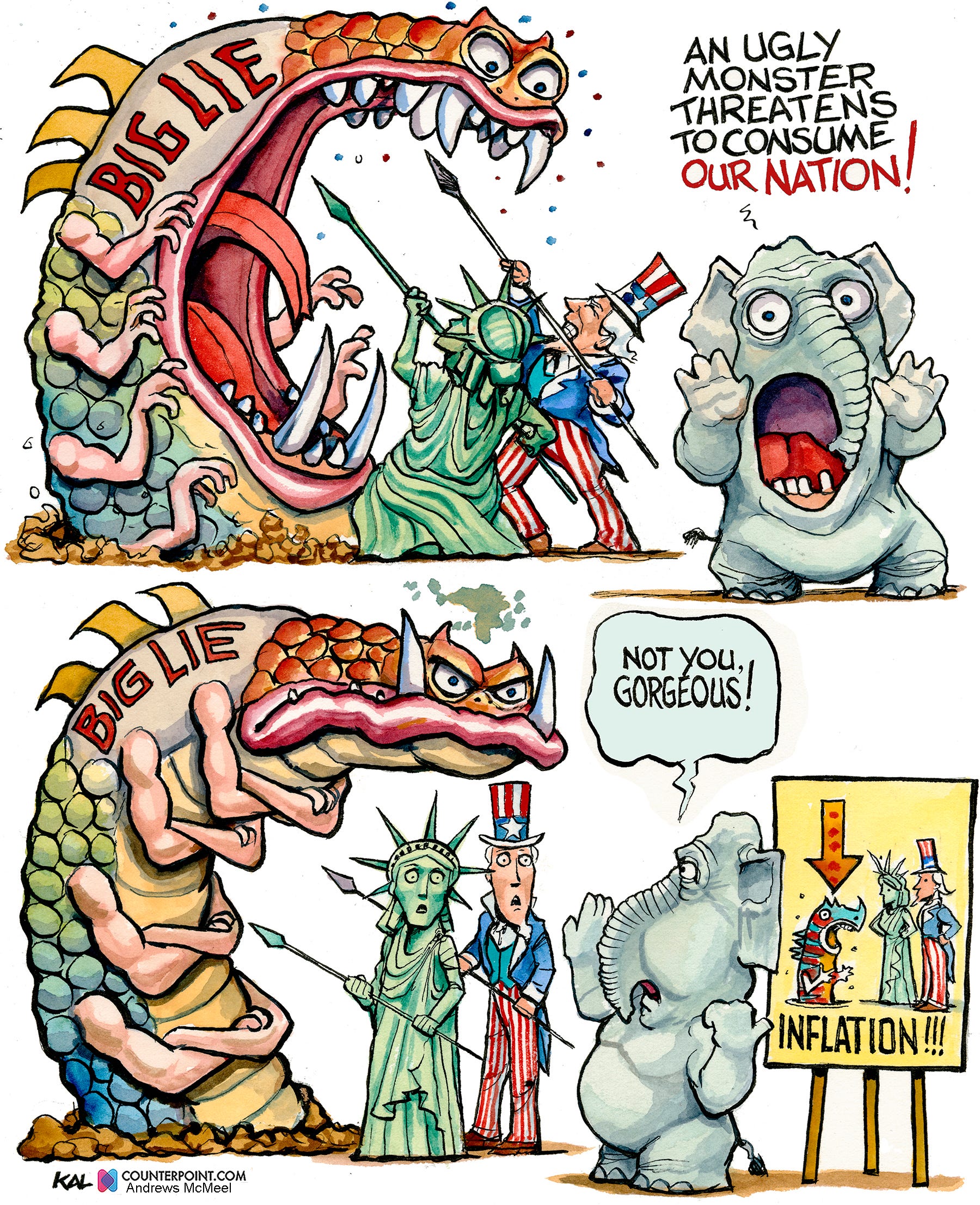 The Economist Cartoon with a side of Monsters