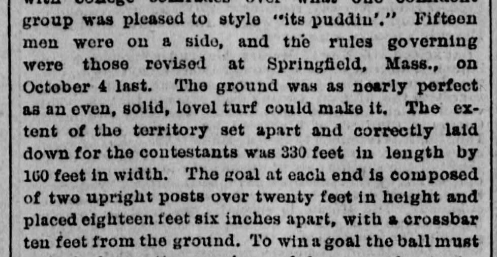 Why Football Fields are 100 Yards Long and 160 Feet Wide