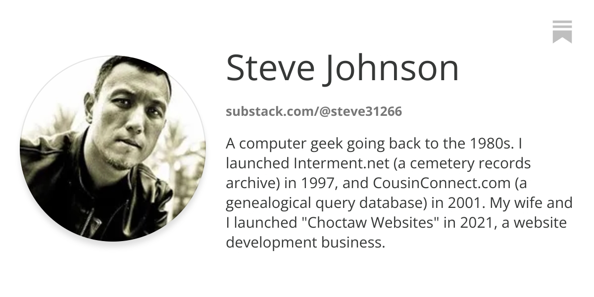 Steve Johnson | Substack