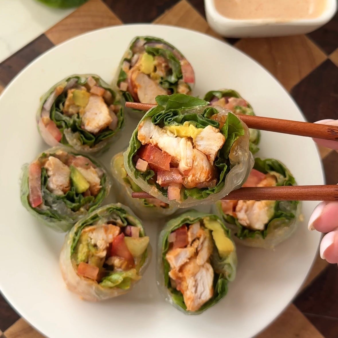 PERI PERI CHICKEN RICE PAPER ROLL 🔥 - Recipes by Victoria