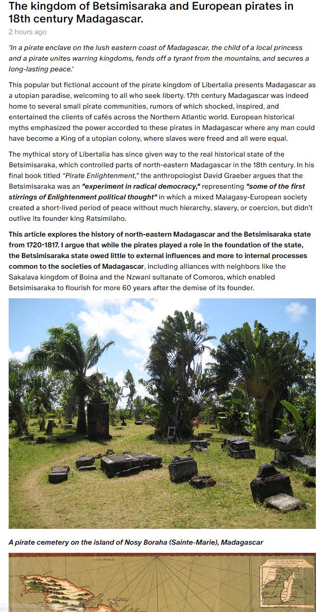 a brief note on European pirates and African states during the 'golden ...