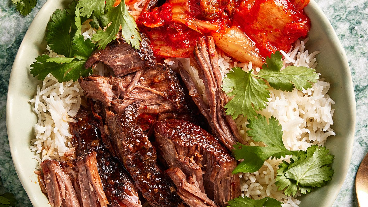 Slow Cooker Slightly Sweet n' Spicy Gochujang Pot Roast (GF/DF)