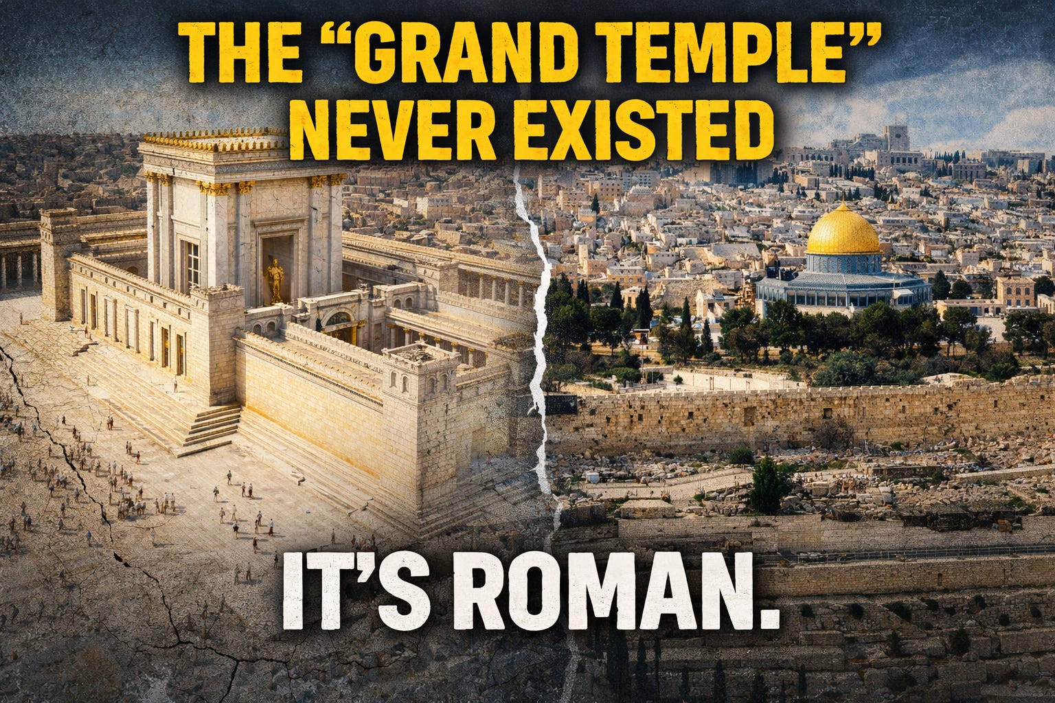 THE GRAND TEMPLE THAT NEVER EXISTED: WHY JERUSALEM’S ARCHITECTURE ...