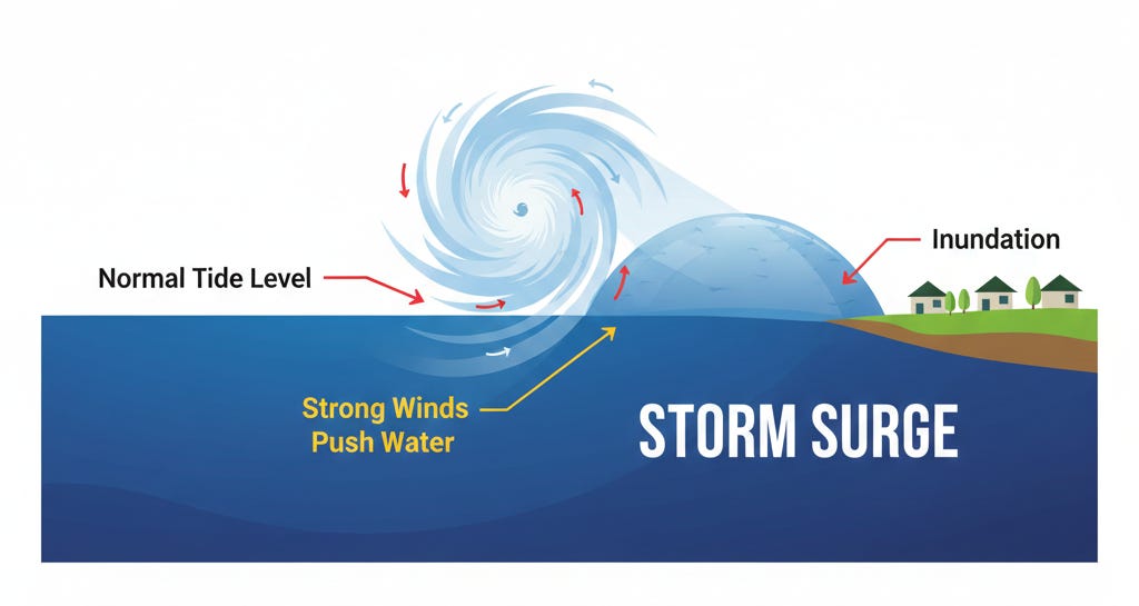 The Wall of Water: Why "Storm Surge" Is the Most Misunderstood Term in ...