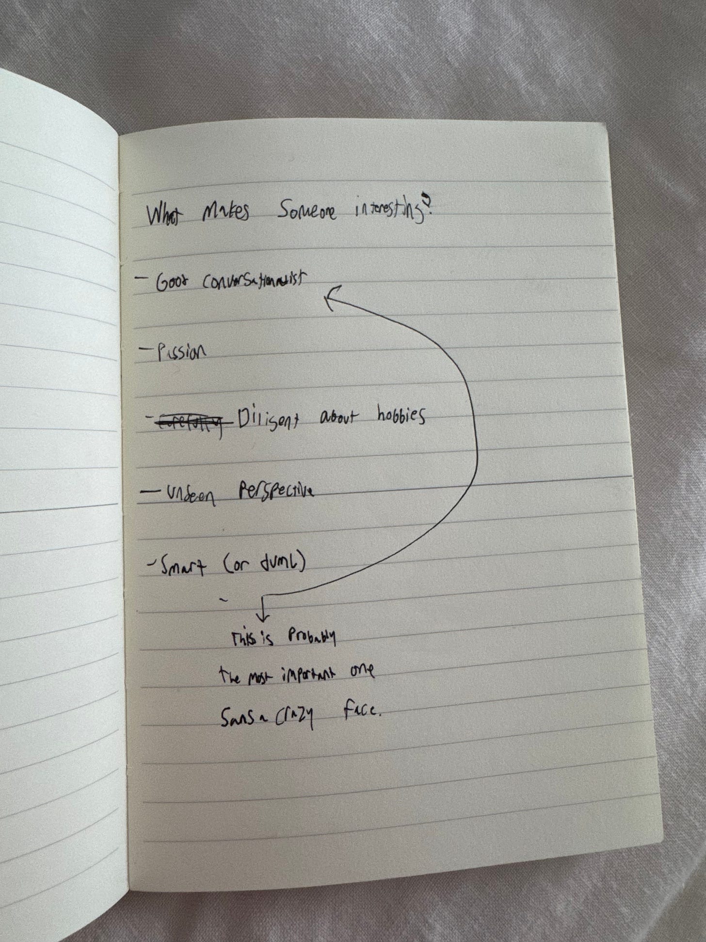 what makes a person interesting? - by emily north