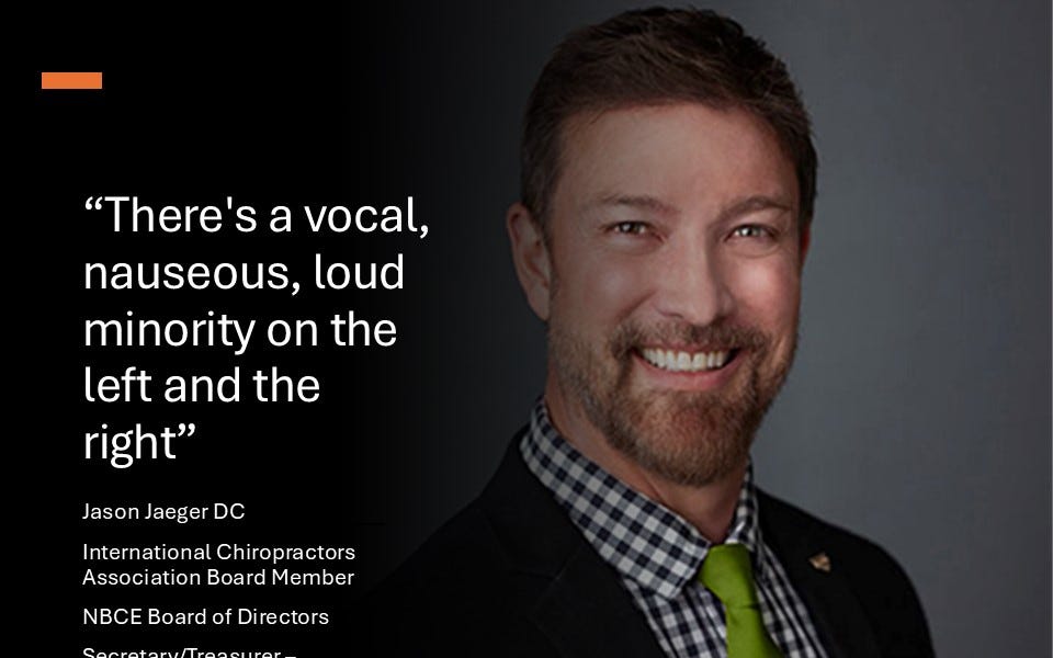 Jason Jaeger's Nevada, NBCE, and the “Chiropractic Cartel”