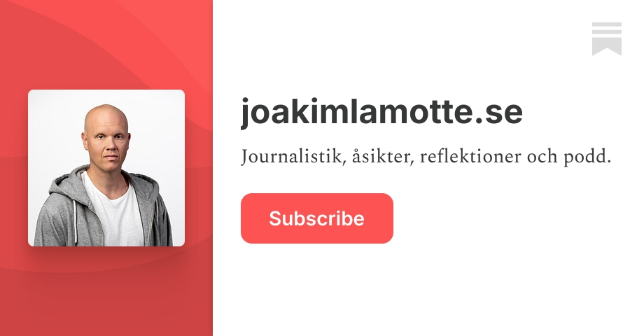 joakimlamotte.se | Joakim Lamotte | Substack