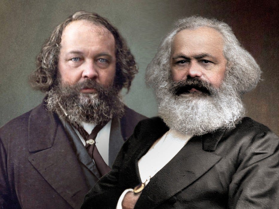 Mikhail Bakunin - by Dominic Black - Roses and Resistance